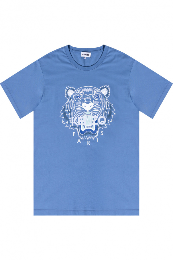 shirt with tiger motif Kenzo BabyBoy Regular Fit Bike Neck Knitted Long Sleeve T Shirt Biname fmedShops Uruguay Light blue T